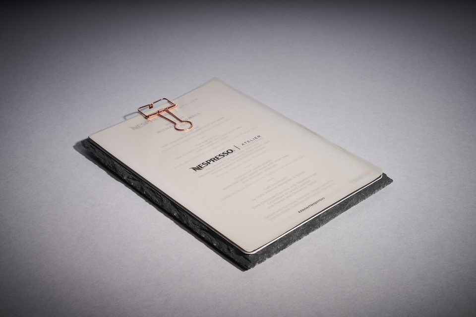 Nespresso Slate Menus | Downey