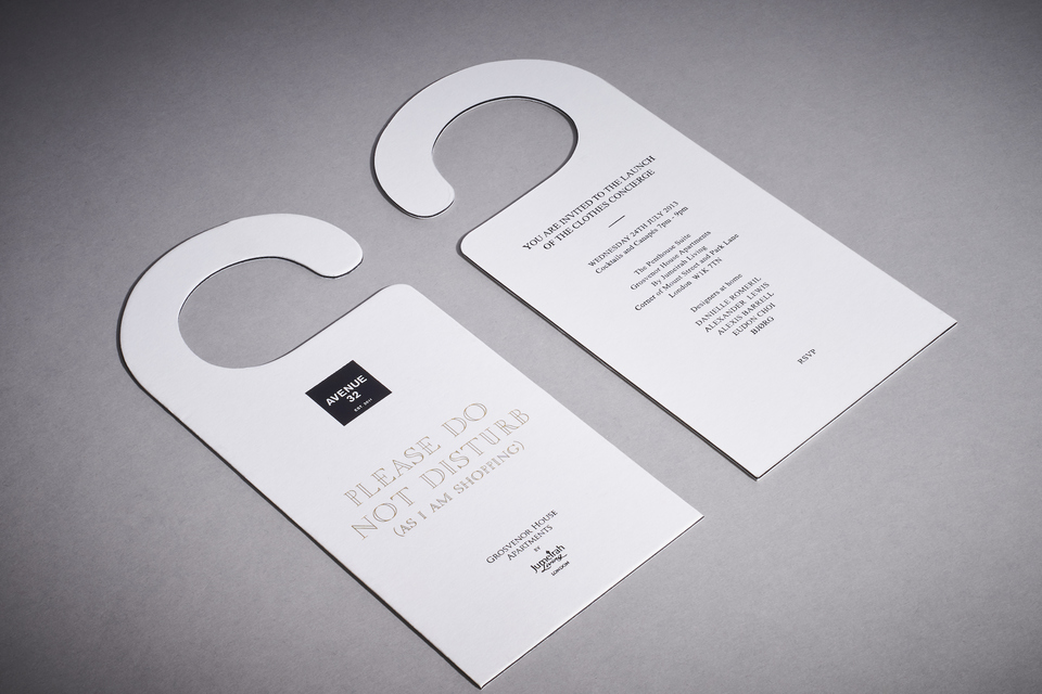Bespoke Door Hanger Invitation | Downey
