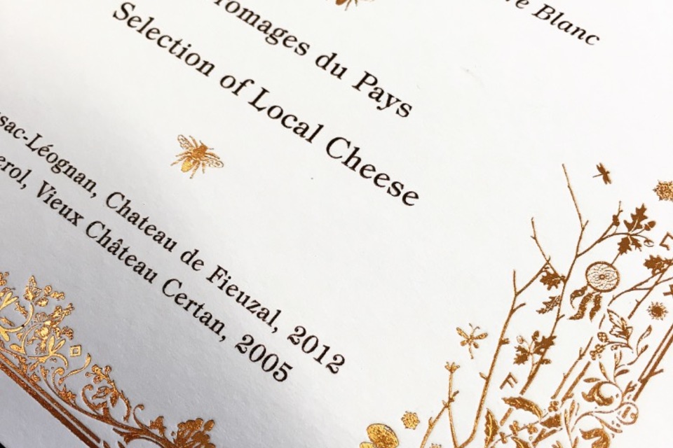 The Making and Design of a Luxury Menu | Downey